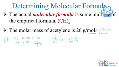 Chemistry Lesson: Determining Formula from Composition Data - Get ...